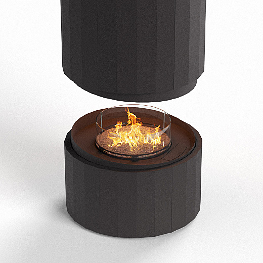 Planika Pillar | LEBEN エタノール暖炉